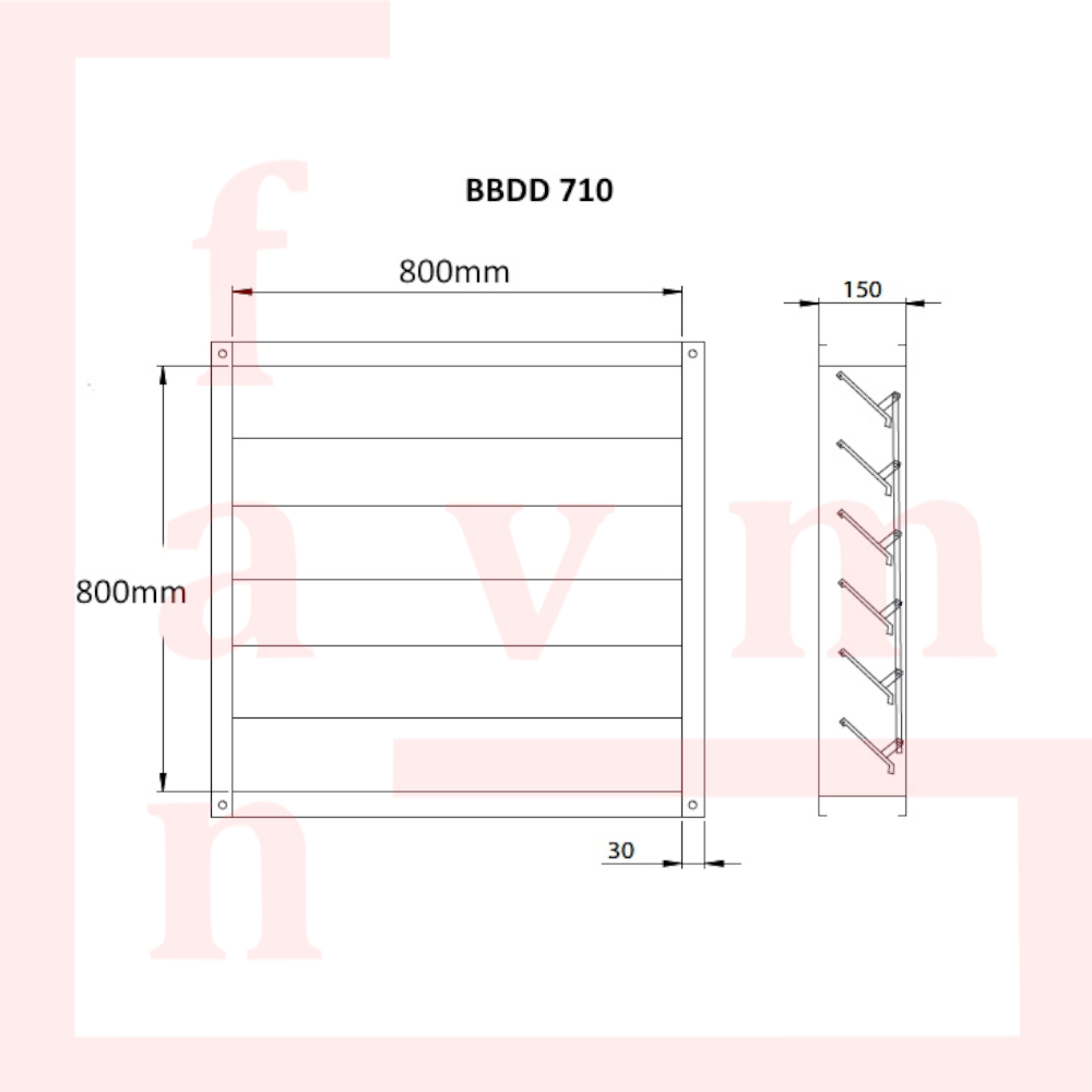 Bahçıvan Geri Dönüşsüz Damper BBDD 710
