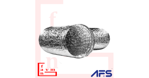 AFS Flexible 152 mm Alüminyum İzolesiz Hava Kanalı 10 Metre