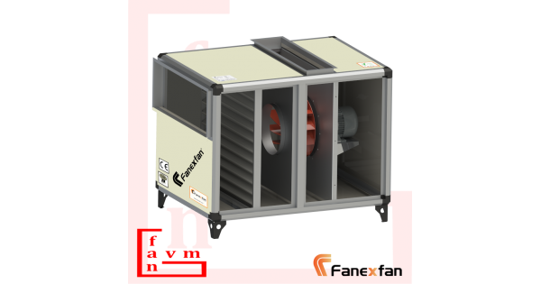 Fanex FMEF 2 Kabinli Seyrek kanatlı 220 V 5000 m³/h Debi Yağ Filtreli ...